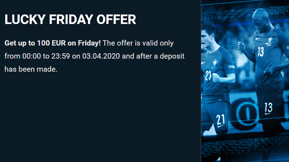 Lucky Friday at 1xBET Sportsbook - Jackpotfinder